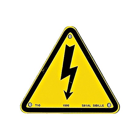 Triangle d'avertissement "eclair" - EPITOKO